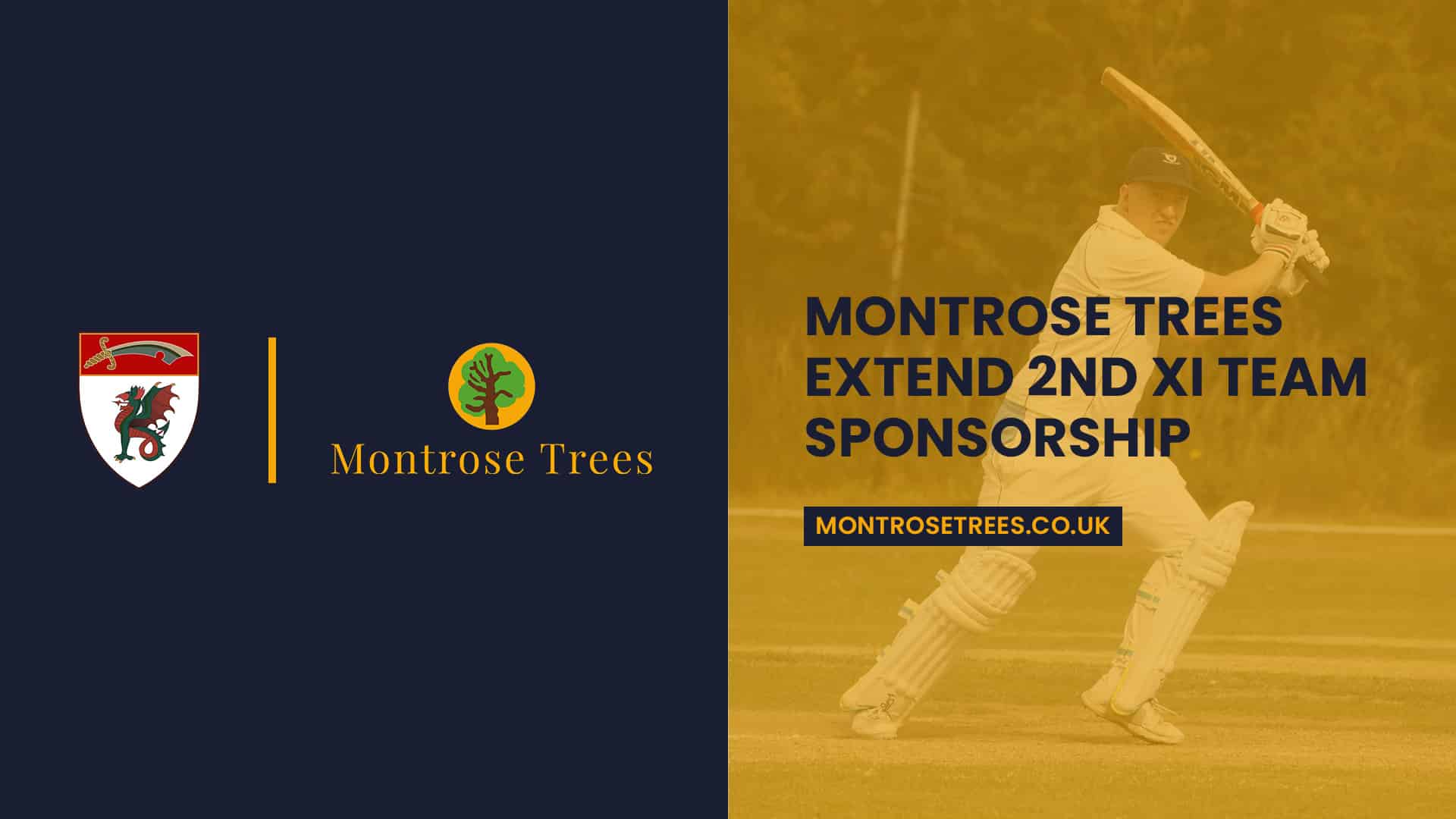 Montrose Trees Extend 2nd XI Sponsorship - Rayleigh Cricket Club